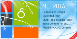 MetroTab 2 - Responsive Metro UI Tabs jQuery Plugin