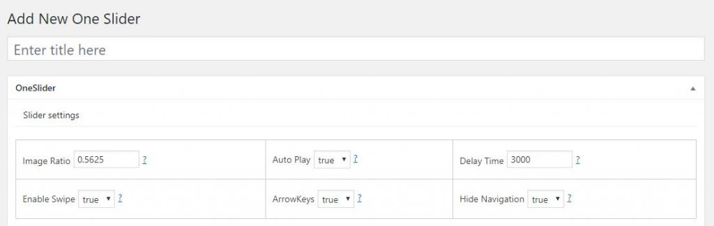 WP Oneslider - Responsive Content Slider for Wordpress